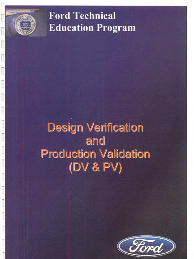 Ford Technical Ed Prog (DV &PV) - 1 | PDF