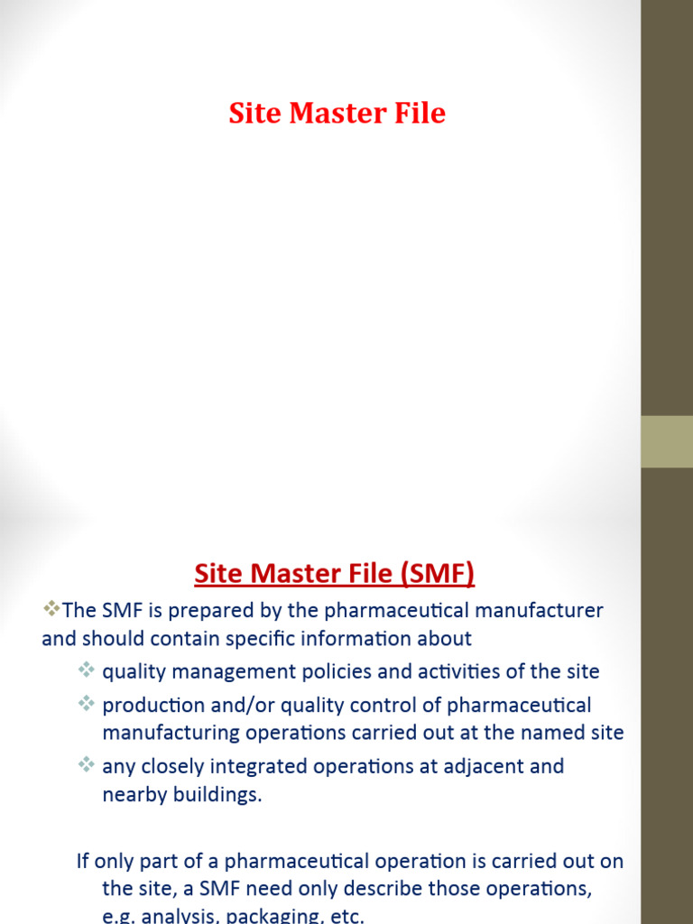 On Site Master File | PDF | Business