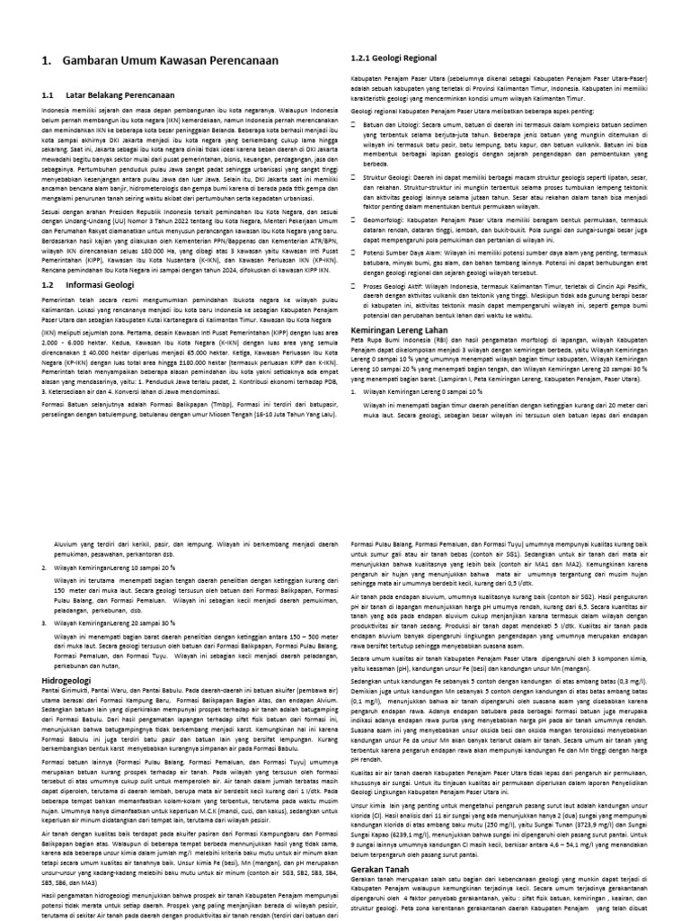 Gambaran Umum Kawasan Perencanaan Pdf