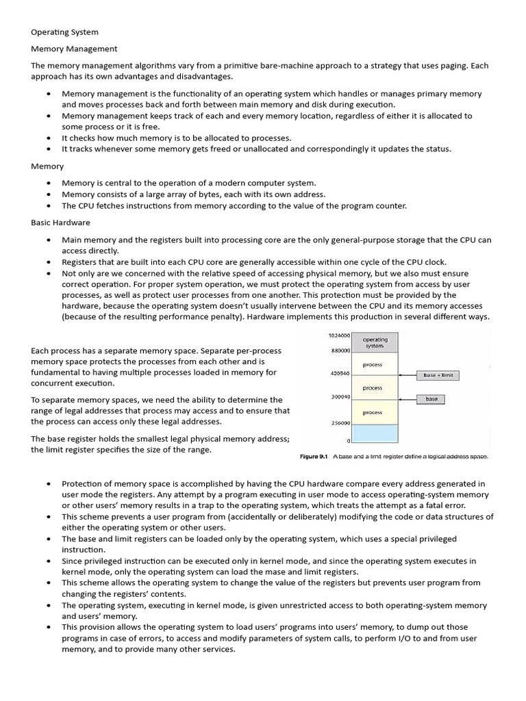 Operating System Memory Management | PDF | Library (Computing ... Operating System Memory Management | PDF | Library (Computing ...
