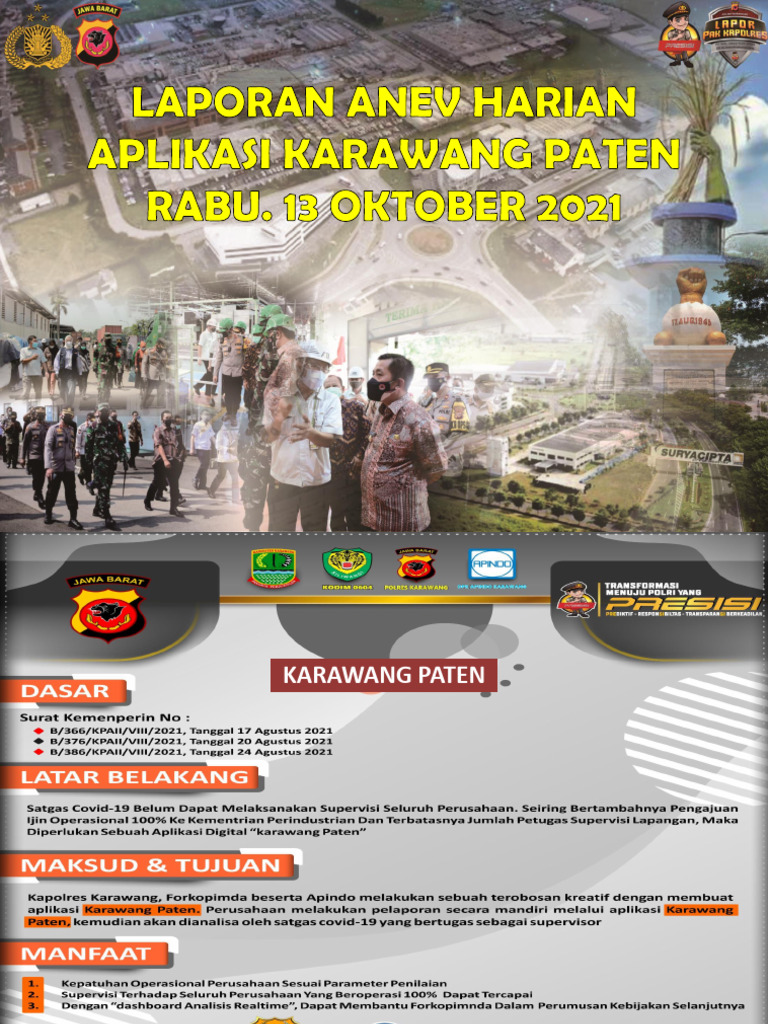 Anev Karawang Paten Rabu 13 Okto 2021 | PDF