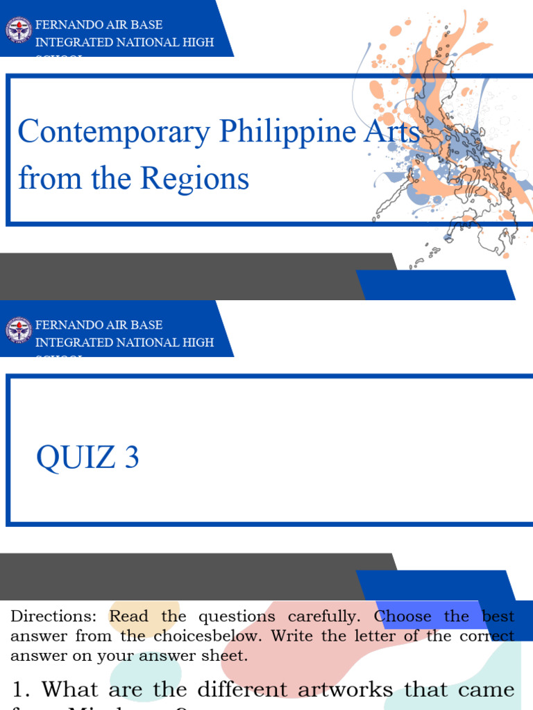 Cpar Week 3 4 Quiz 3 | PDF | Foreign Language Studies | Art