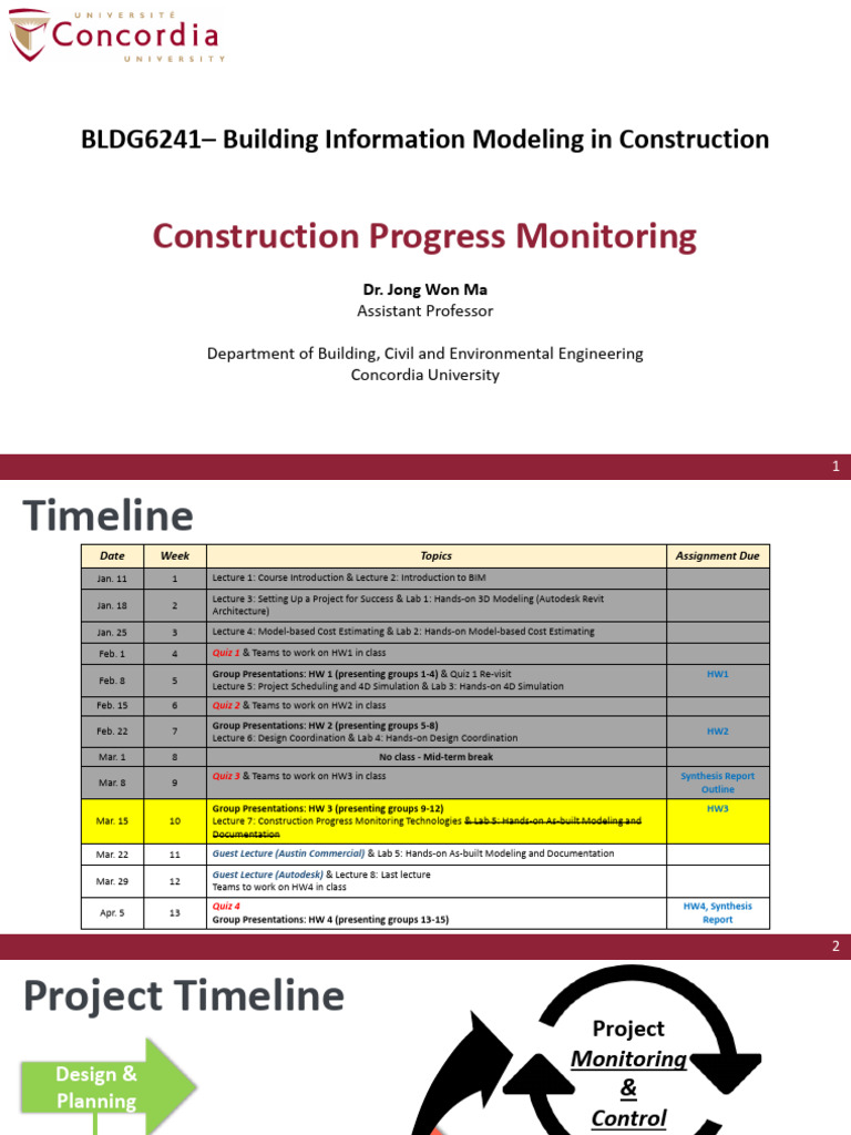 Lecture 7 - Construction Progress Monitoring Technologies | Download Free PDF | Building ...