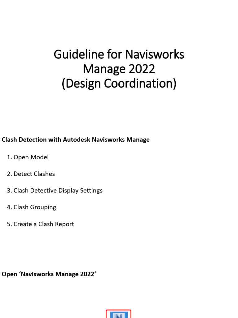 6.1. Guideline for Navisworks Manage (Design Coordination) | PDF | Computing | Software
