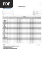 Toilet Check List | PDF