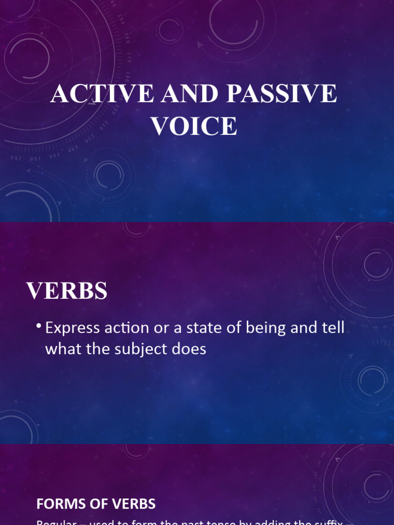 Active and passive voice | PDF