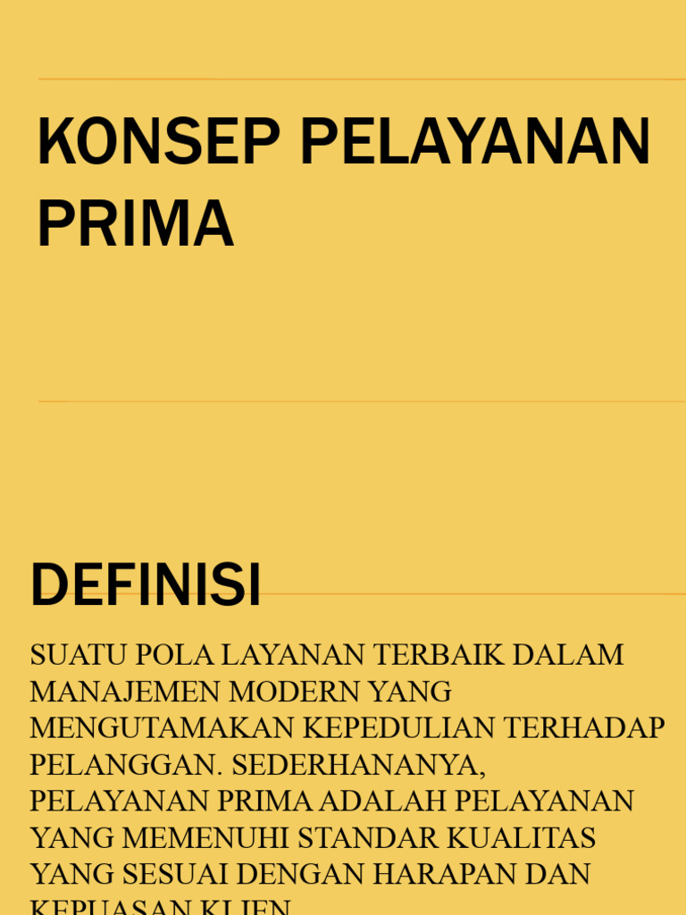 Materi Pelayanan Prima | PDF