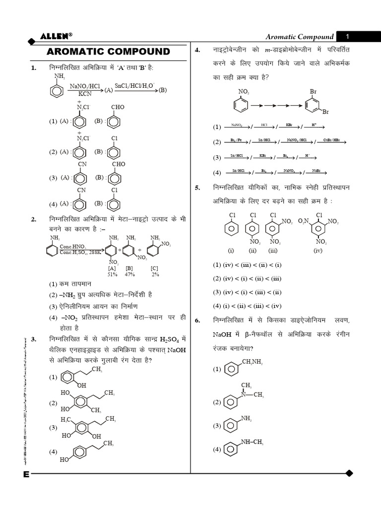 Aromatic Compound | PDF | Chemistry