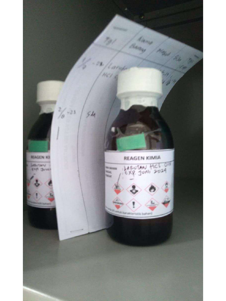 Penyimpanan Dan Pelabelan Reagen-1 | PDF