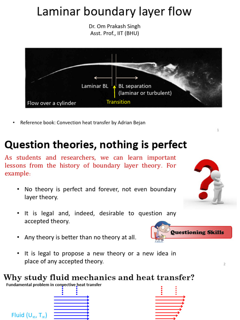 3 Scale Analysis of Laminar Boundary Layer Flow | PDF