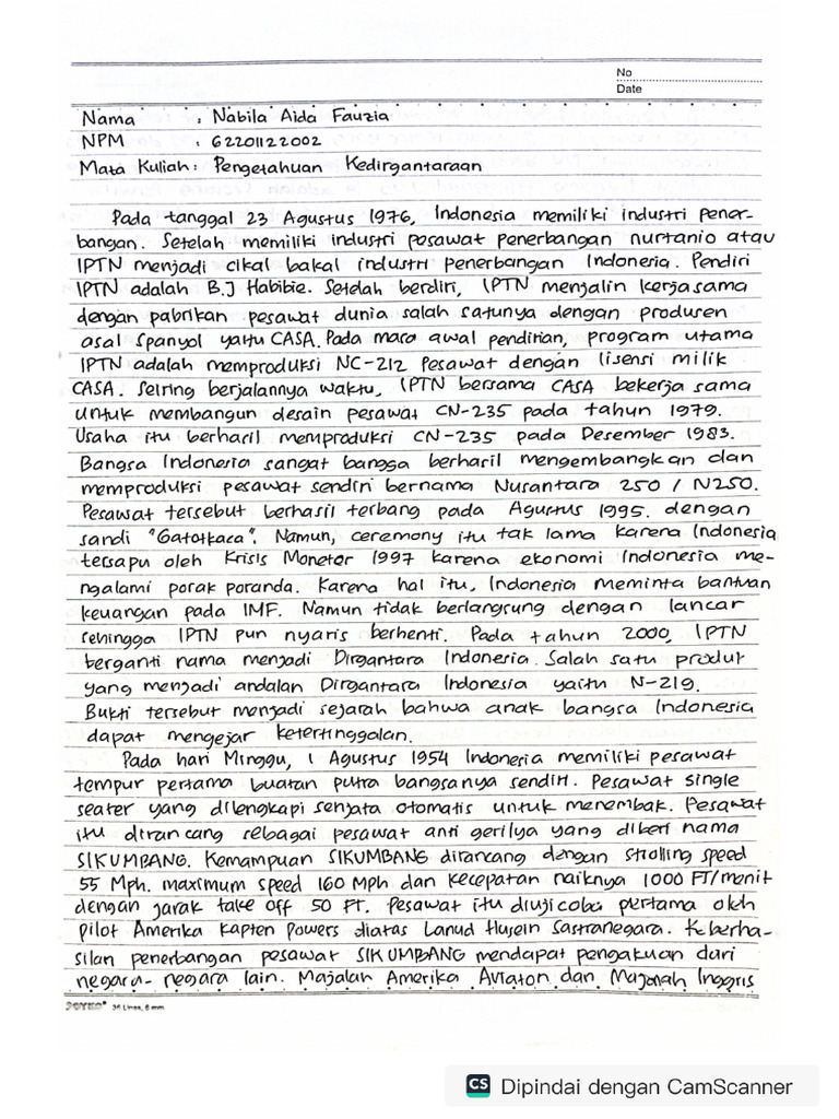 Nabila Aida Fauzia (Tugas 1 Pengetahuan | PDF