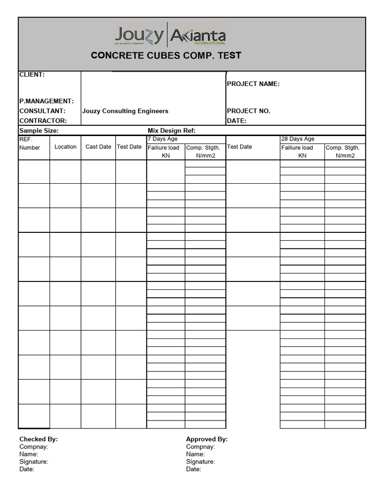 Concrete Cube Test Pdf