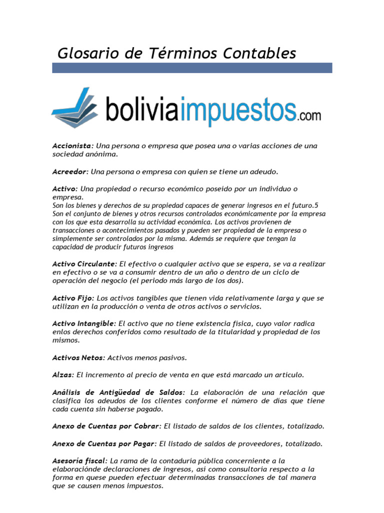 glosario-de-terminos-contables | PDF