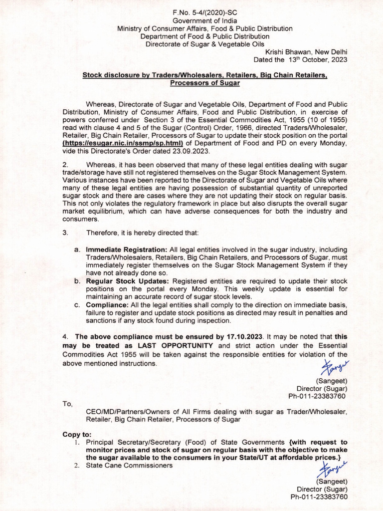 Stock Disclosure Letter - 0001 | PDF