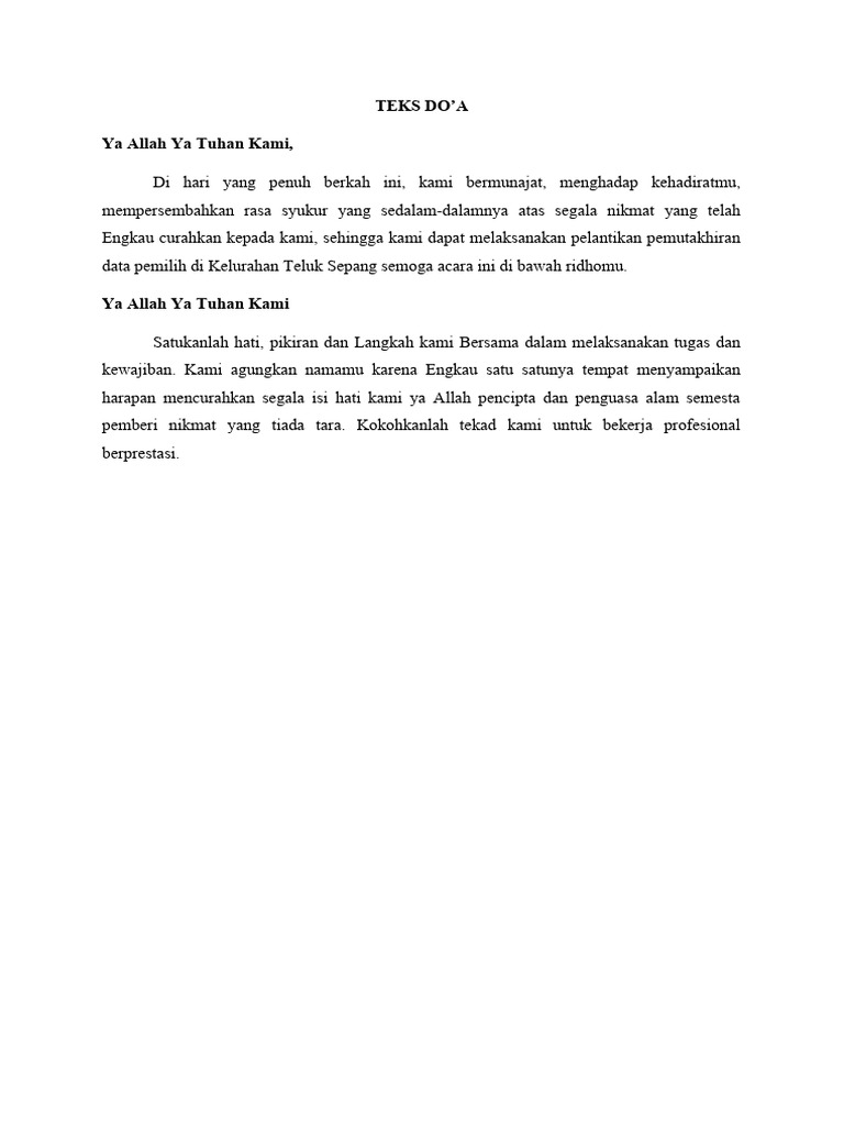 Teks Doa | PDF