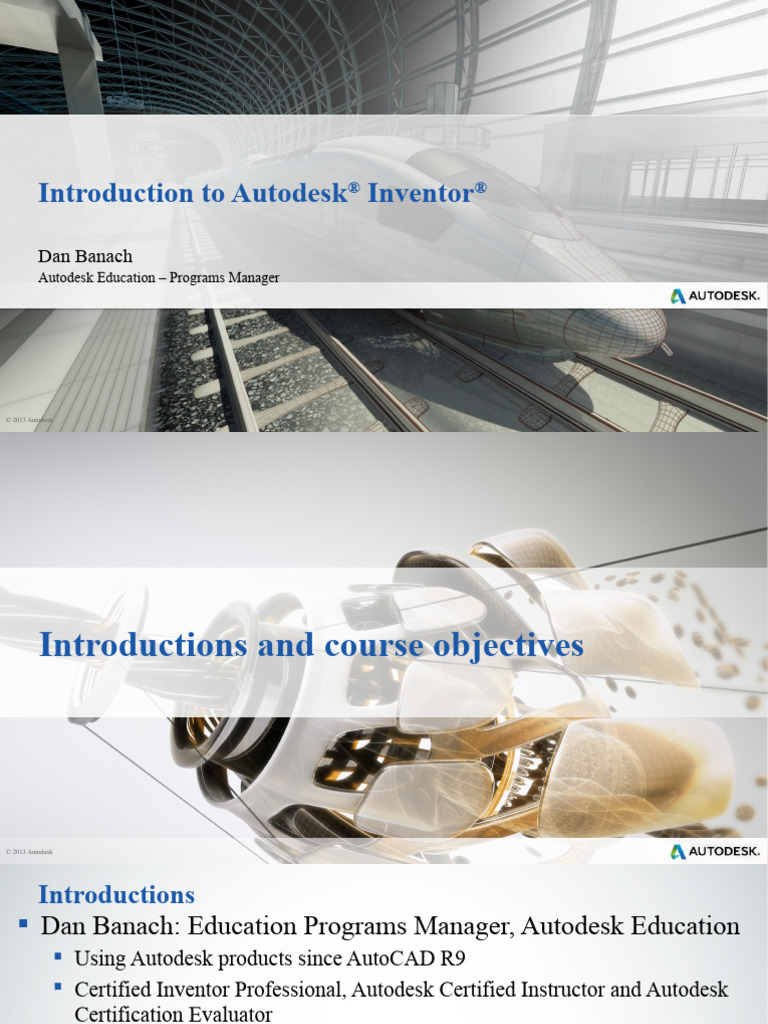 Introduction To Autodesk Inventor | PDF | Autodesk | Auto Cad