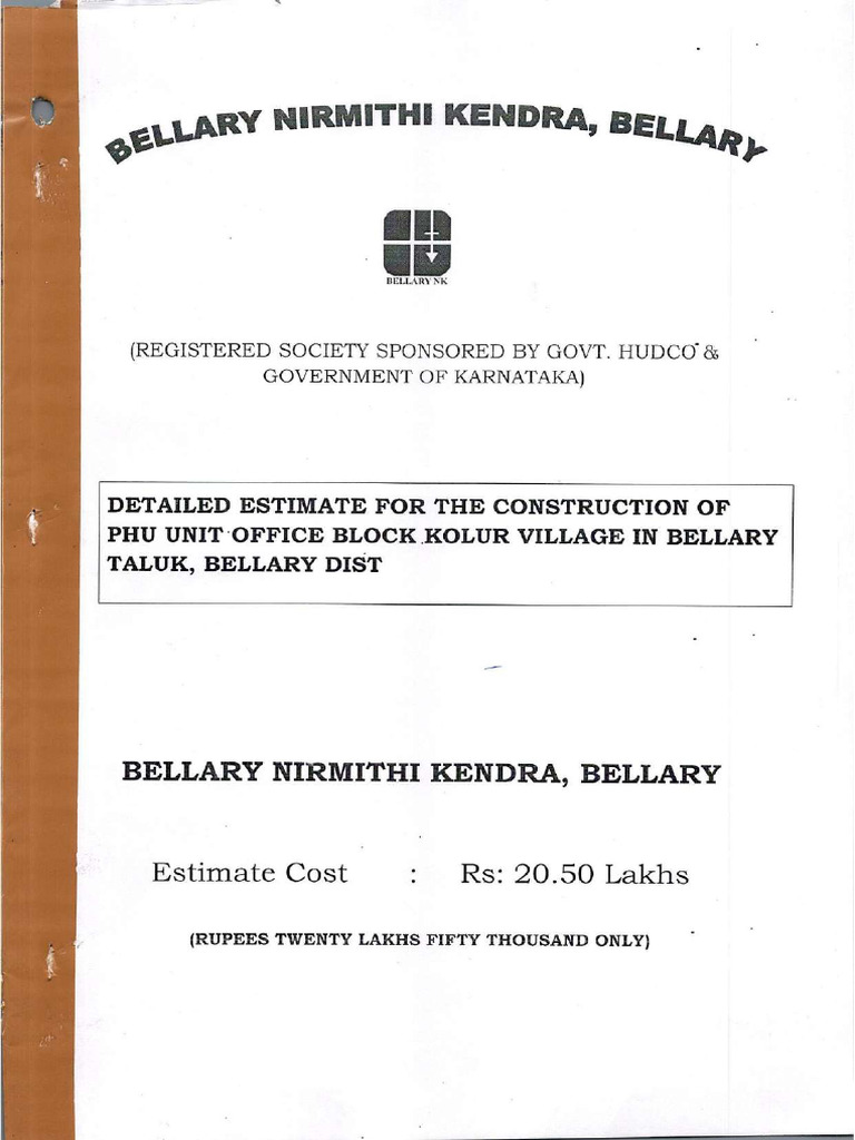 Ballari Nirmithi Kendra | PDF