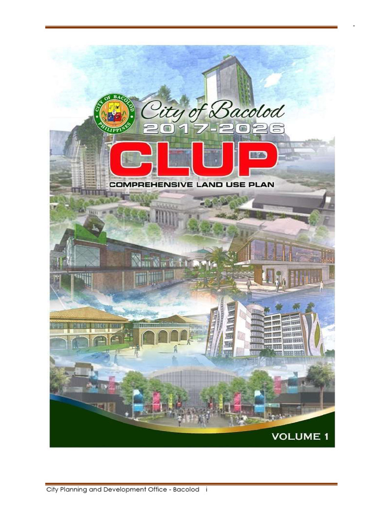 Bacolod City Clup 2017-2026 Volume I | PDF | Land Use