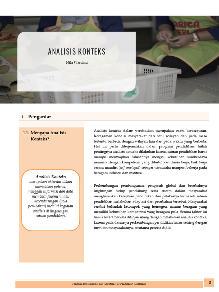 Panduan Analisis Konteks | PDF