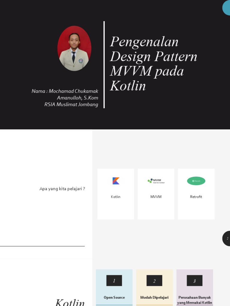 Pengenalan Architecture MVVM Pada Kotlin | PDF