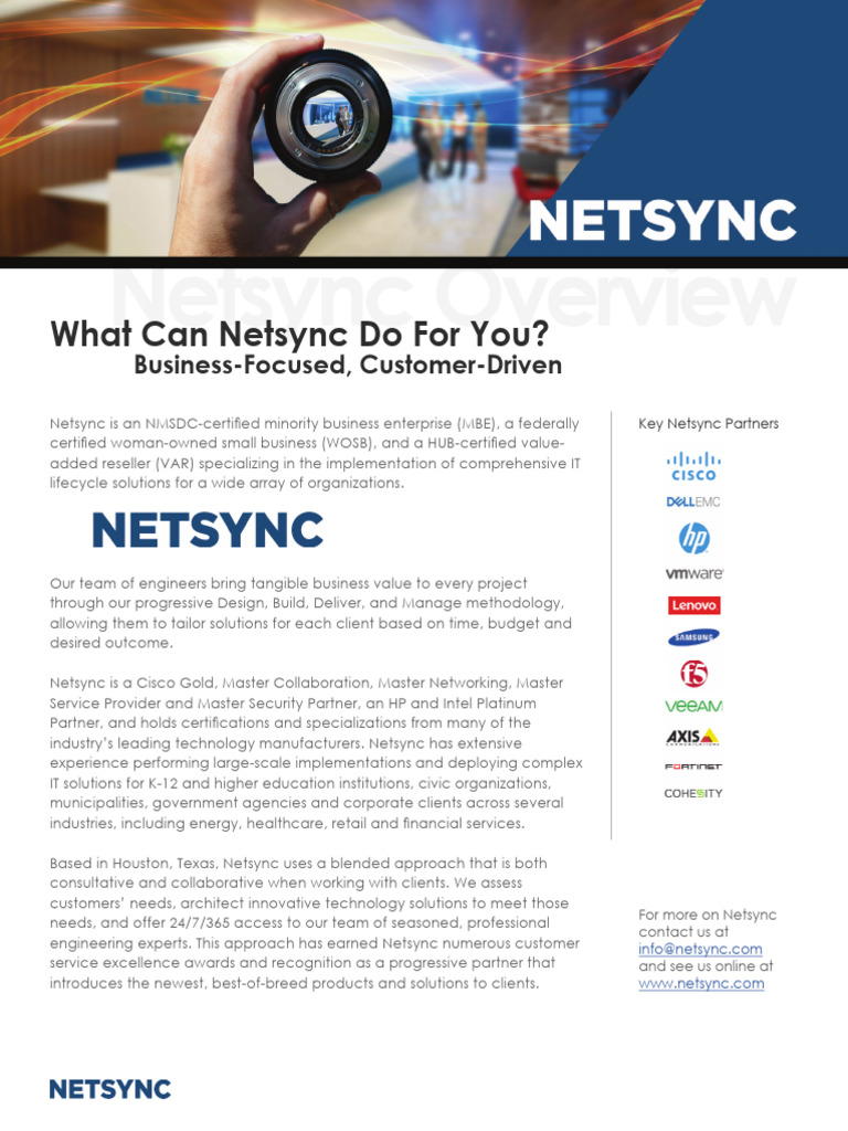 Netsync Overview Summary | PDF | Internet Of Things | Cloud Computing