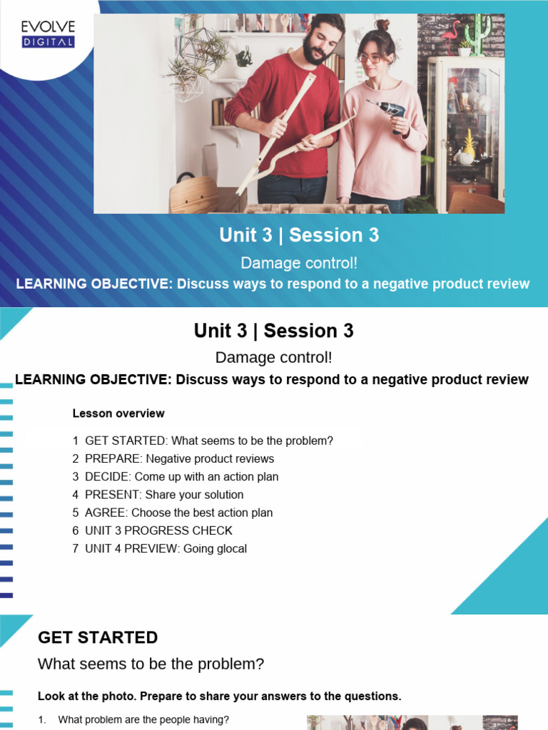 Unit 3 - Session 3: Damage Control! | PDF | Cognitive Science | Human Communication