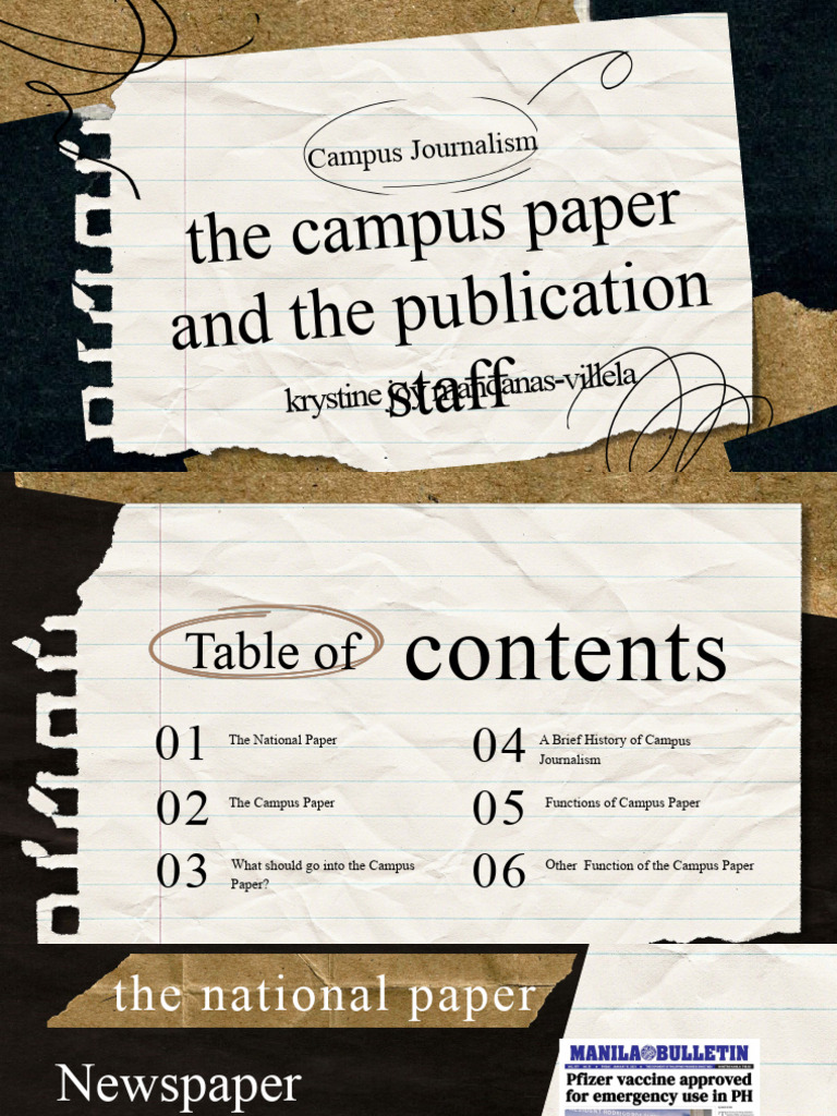 The Campus Paper and Publication Staff | PDF | Newspapers | Publishing