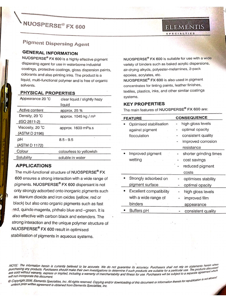 Technical Data Sheets | PDF