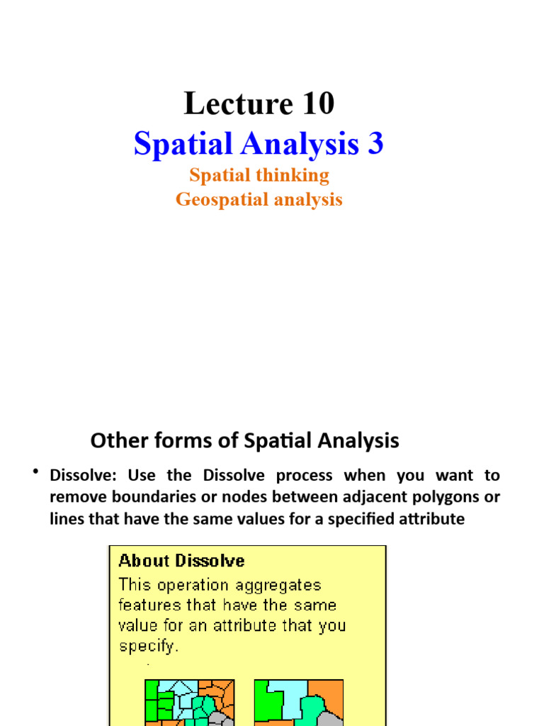 Lecture 10 Spatial Analysis 3 | Download Free PDF | Geographic Information System | Spatial Analysis