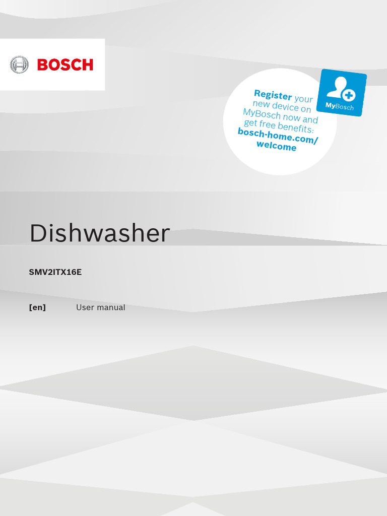 Bosch SMV2ITX16E Dishwasher | PDF