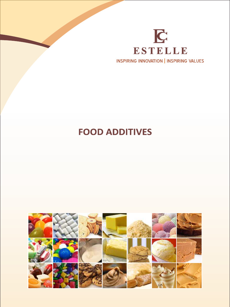 FOOD ADDITIVES (Supplier - Estelle, India) | PDF