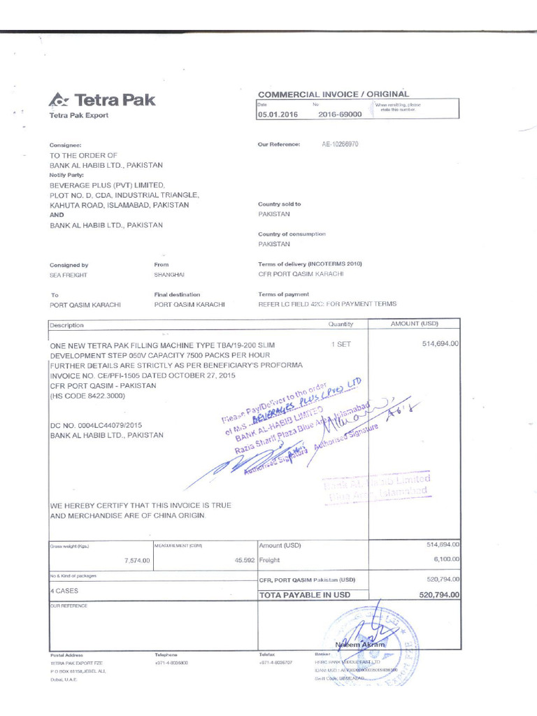 Commercial Invoice | PDF