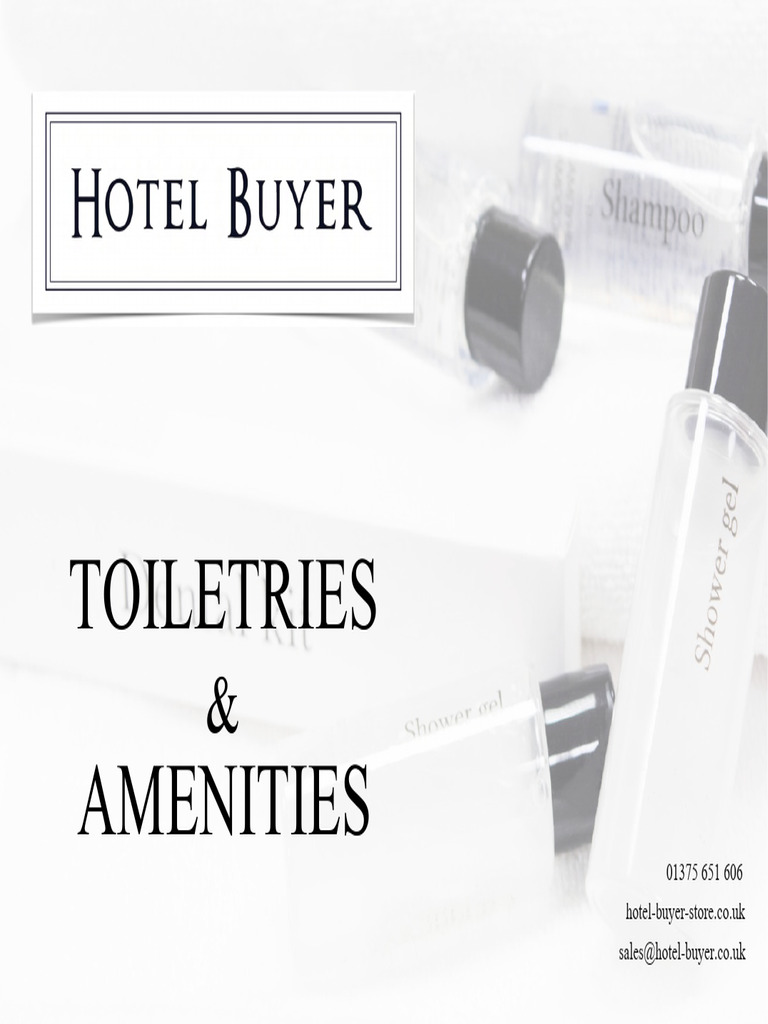 Hotel Buyer Toiletries and Amenities - Download Version | PDF
