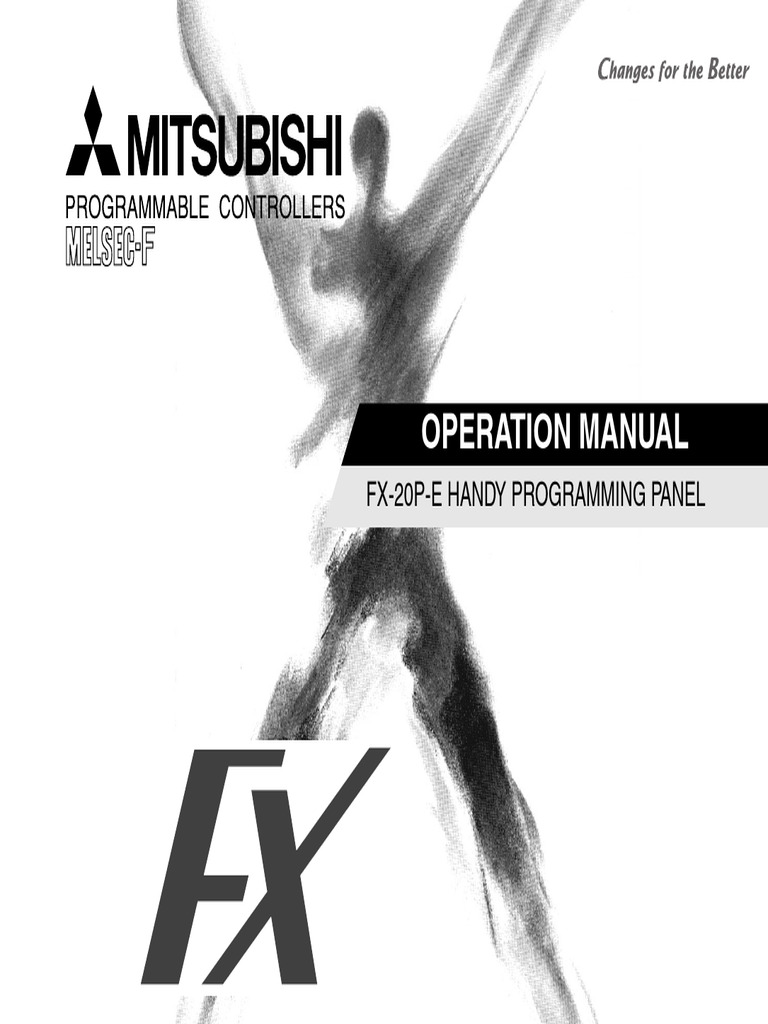 Operation Manual: Fx-20P-E Handy Programming Panel | PDF | Programmable ...