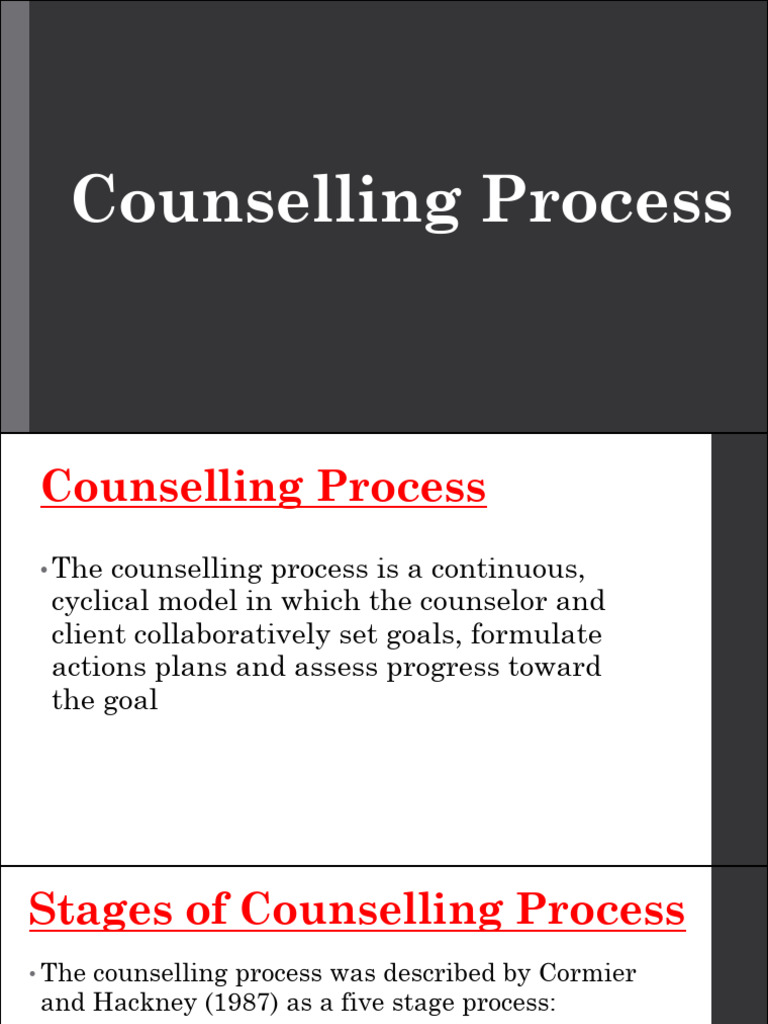 Counselling Process | Download Free PDF | Counseling Psychology ...