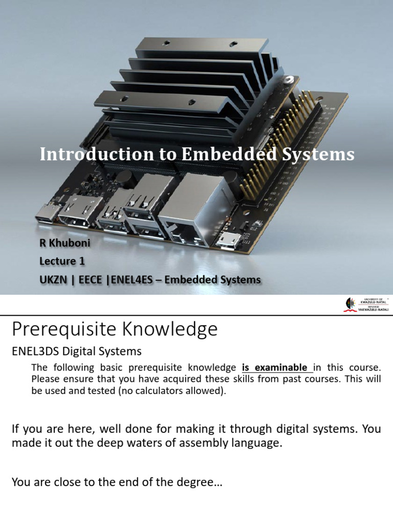 ES 2023 L1 Introduction To Embedded System | PDF | Embedded System ...