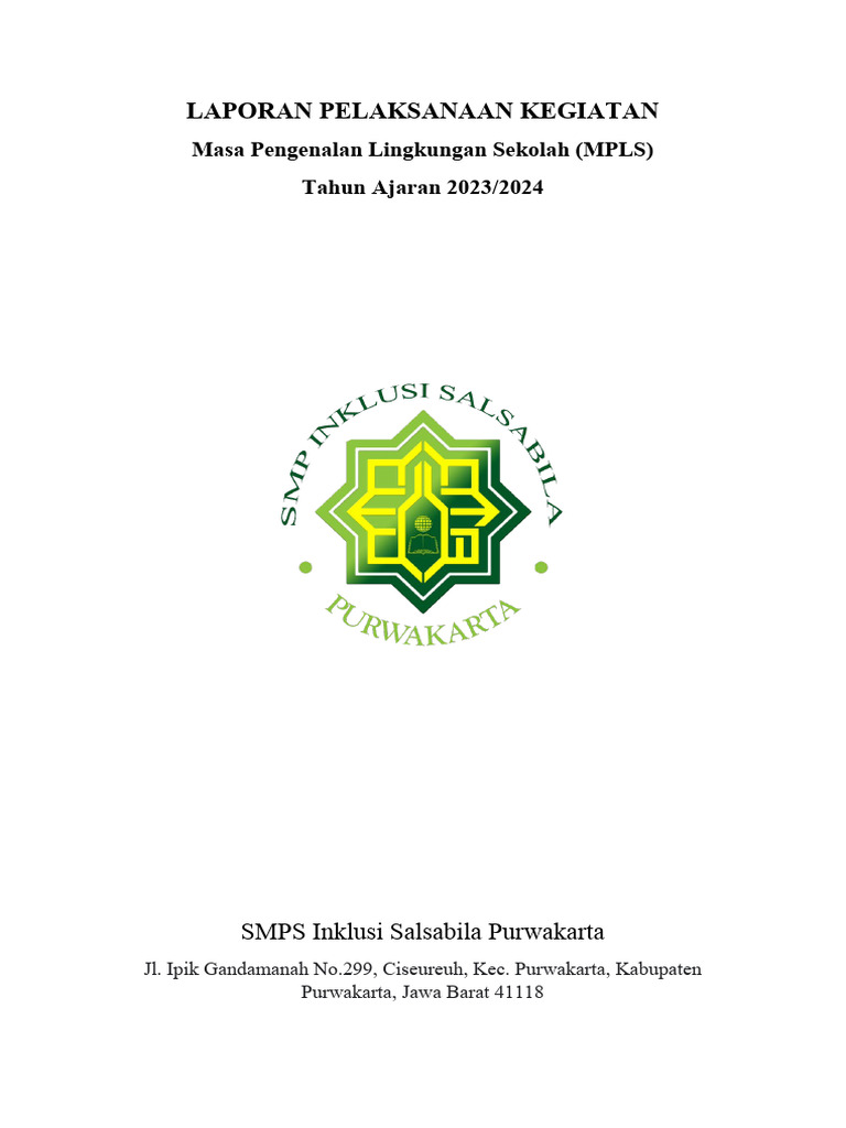 Laporan Kegiatan MPLS 2324 | PDF