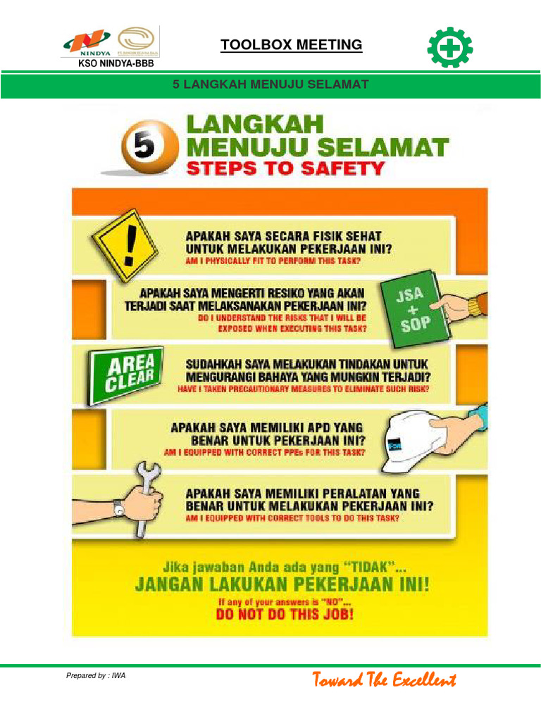 TBM - 5 Langkah Menuju Selamat | PDF | Career & Growth