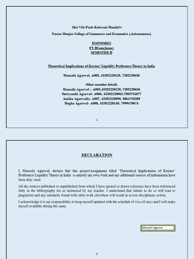 Eco | PDF | Interest | Demand For Money