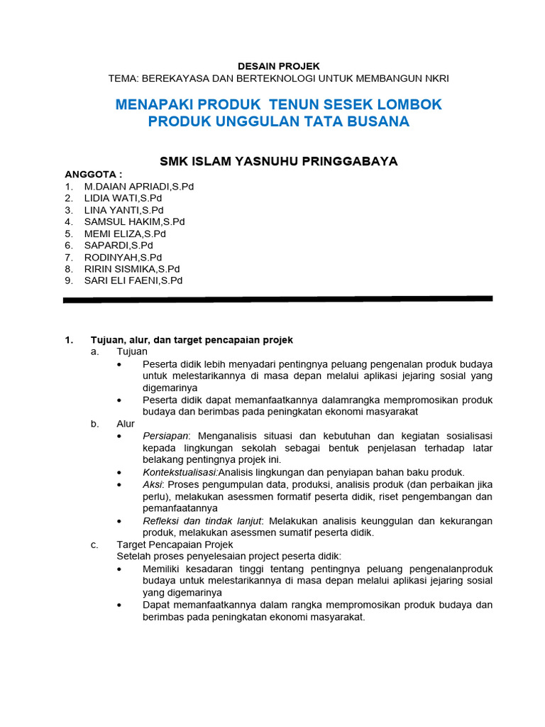 DRAFT DESAIN PRODUK - BEREKAYASA TEKNOLOGI 2 | PDF