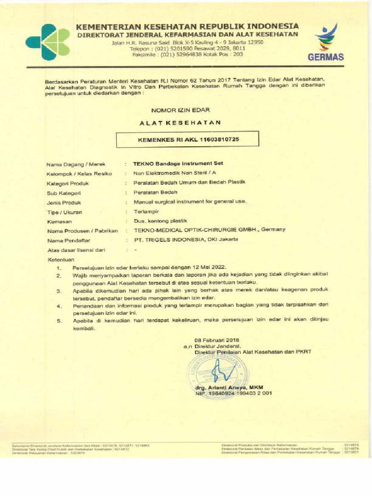 AKL 11603810725 Bandage Instrument Set | PDF