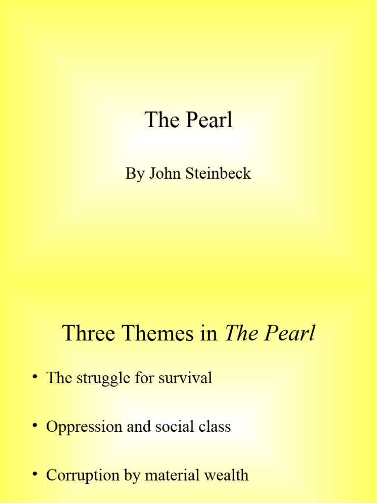The Pearl Chapter by Chapter With Themes | PDF