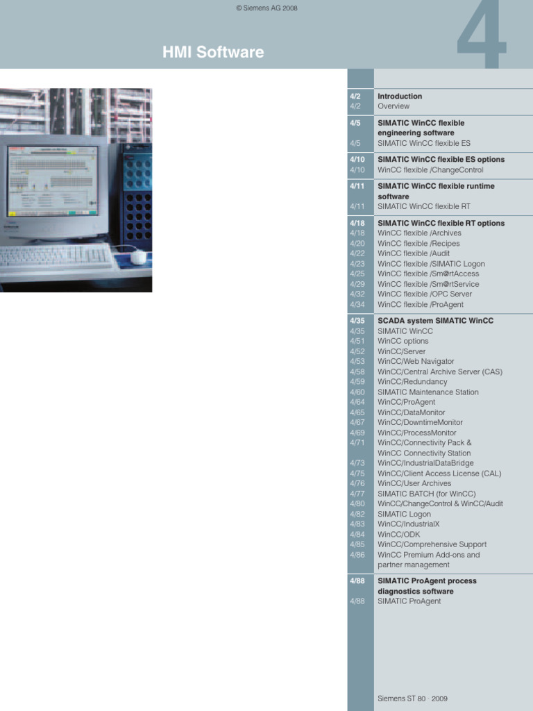 Siemens Simatic WinCC SCADA 2009 | PDF | Scada | Microsoft Windows