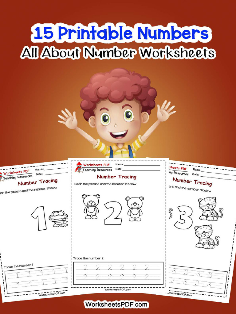 15 Printable Numbers All About Number Worksheets | PDF