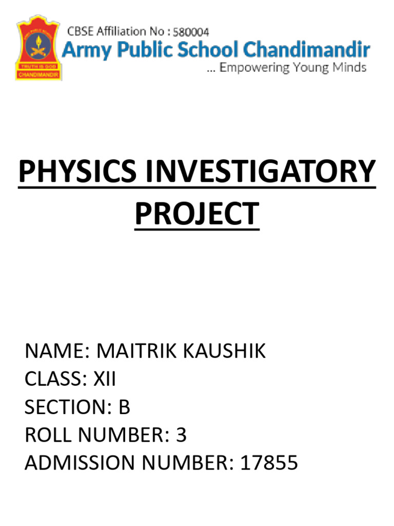 Physics Project Pdf Transformer Inductor