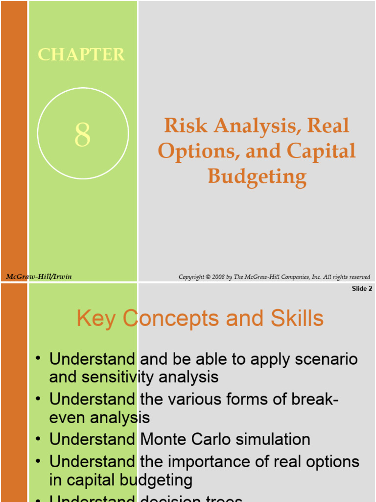 Risk Analysis, Capital Budgeting | PDF | Net Present Value | Economics