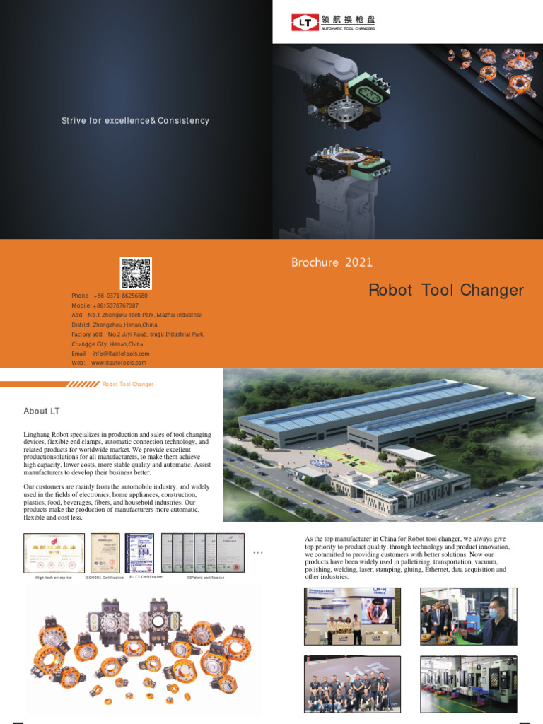 Lt Tool Changer Brochure 2021 Pdf Electrical Connector Robot