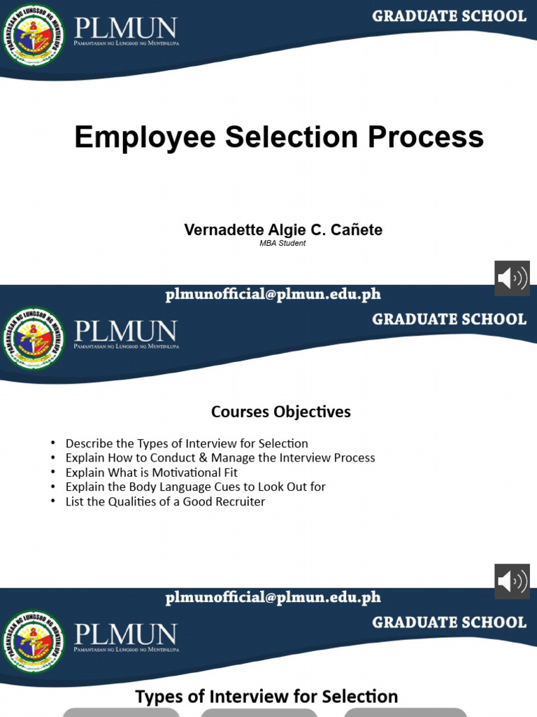Employee Selection Process Report | PDF | Body Language | Nonverbal ... Employee Selection Process Report | PDF | Body Language | Nonverbal ...