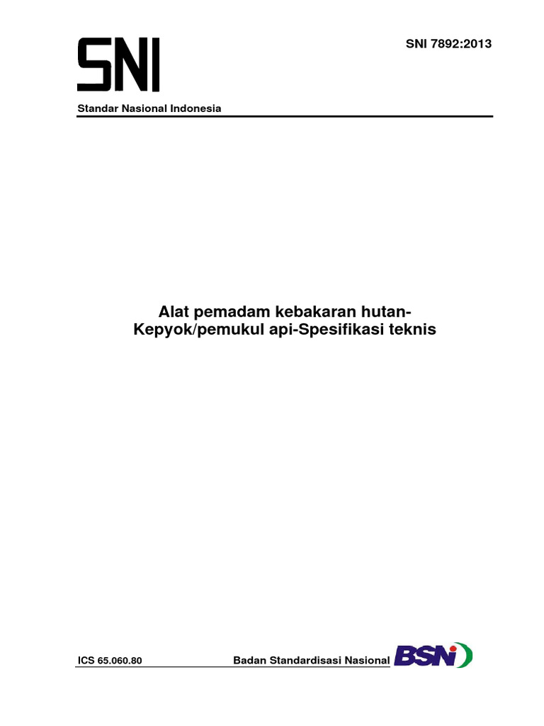 Sni 7892-2013 | PDF