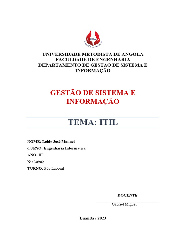 Universidade Metodista de Angola | PDF